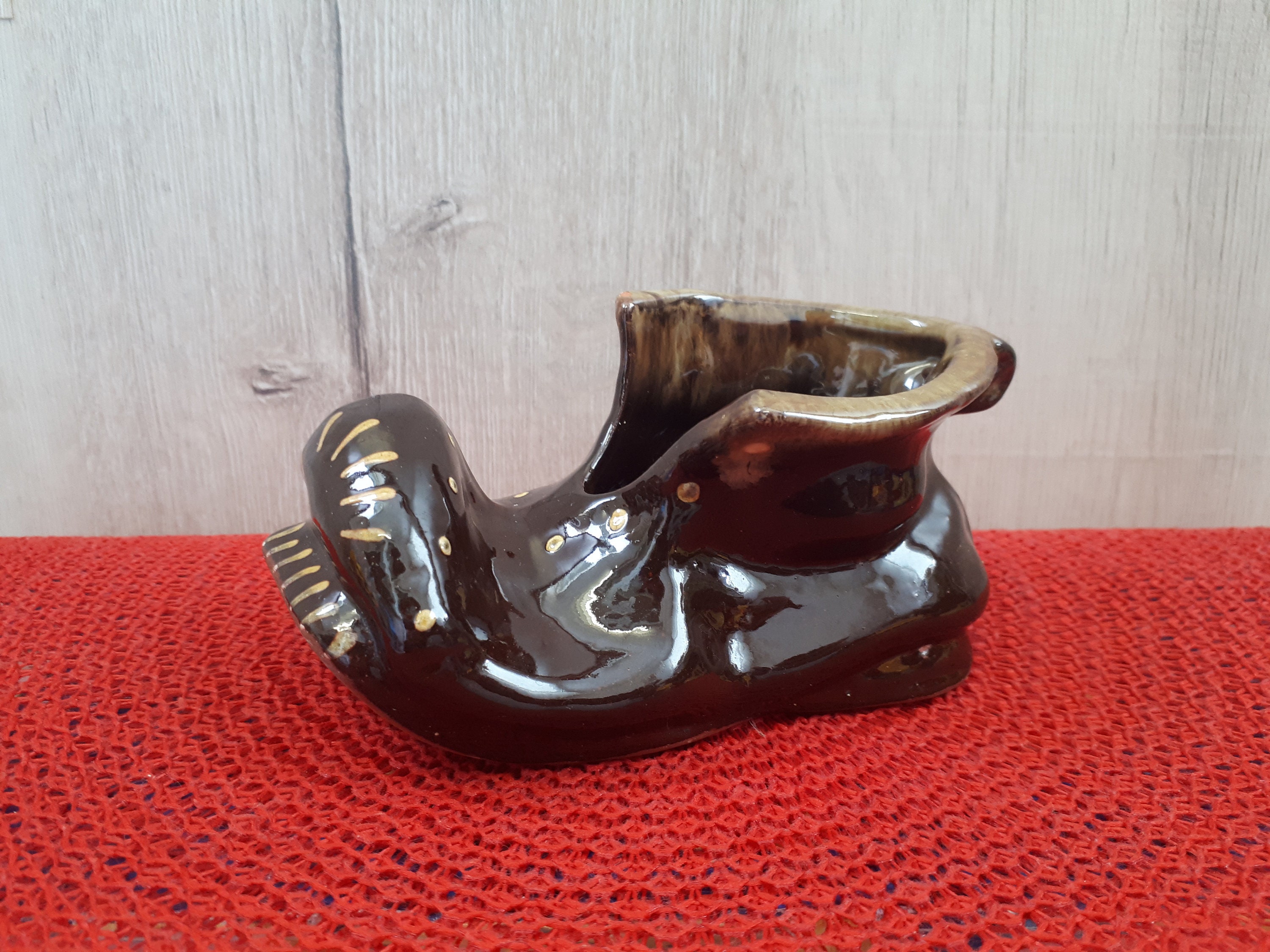 Collectibles boot ceramic ashtray Soviet Vintage Porcelain ashtray shoe ...