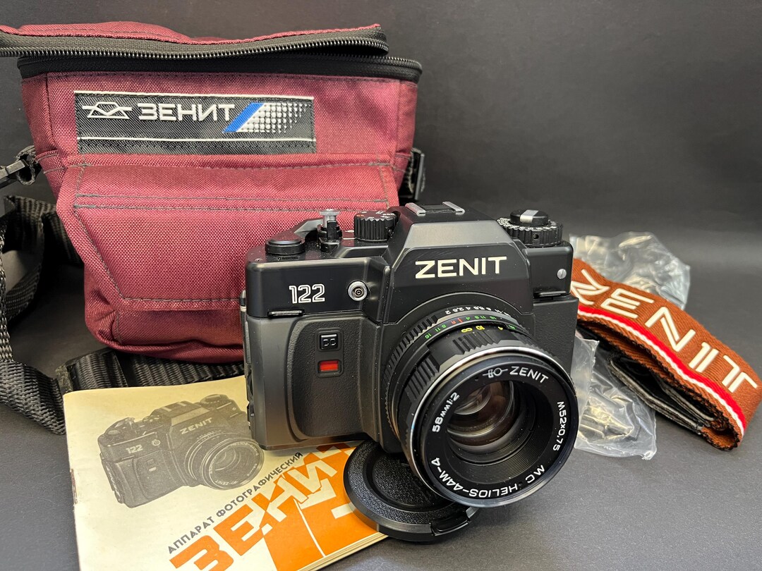 Soviet Vintage Camera "zenith 122" HELIOS 44m-4, 2/58 M42, New!!! New Soviet Camera Made in USSR ...