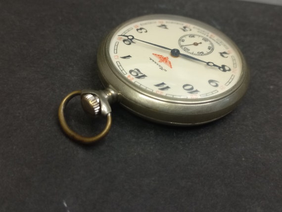 Soviet Vintage Pocket Watch Molnija Locomotive, USSR … - Gem