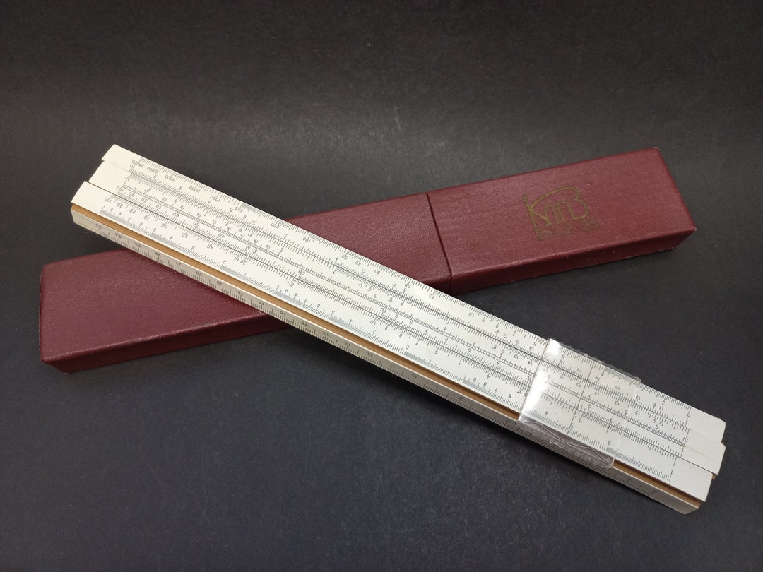 Vintage Soviet Logarithmic Ruler, Slide Rule 1978, Calculating ...