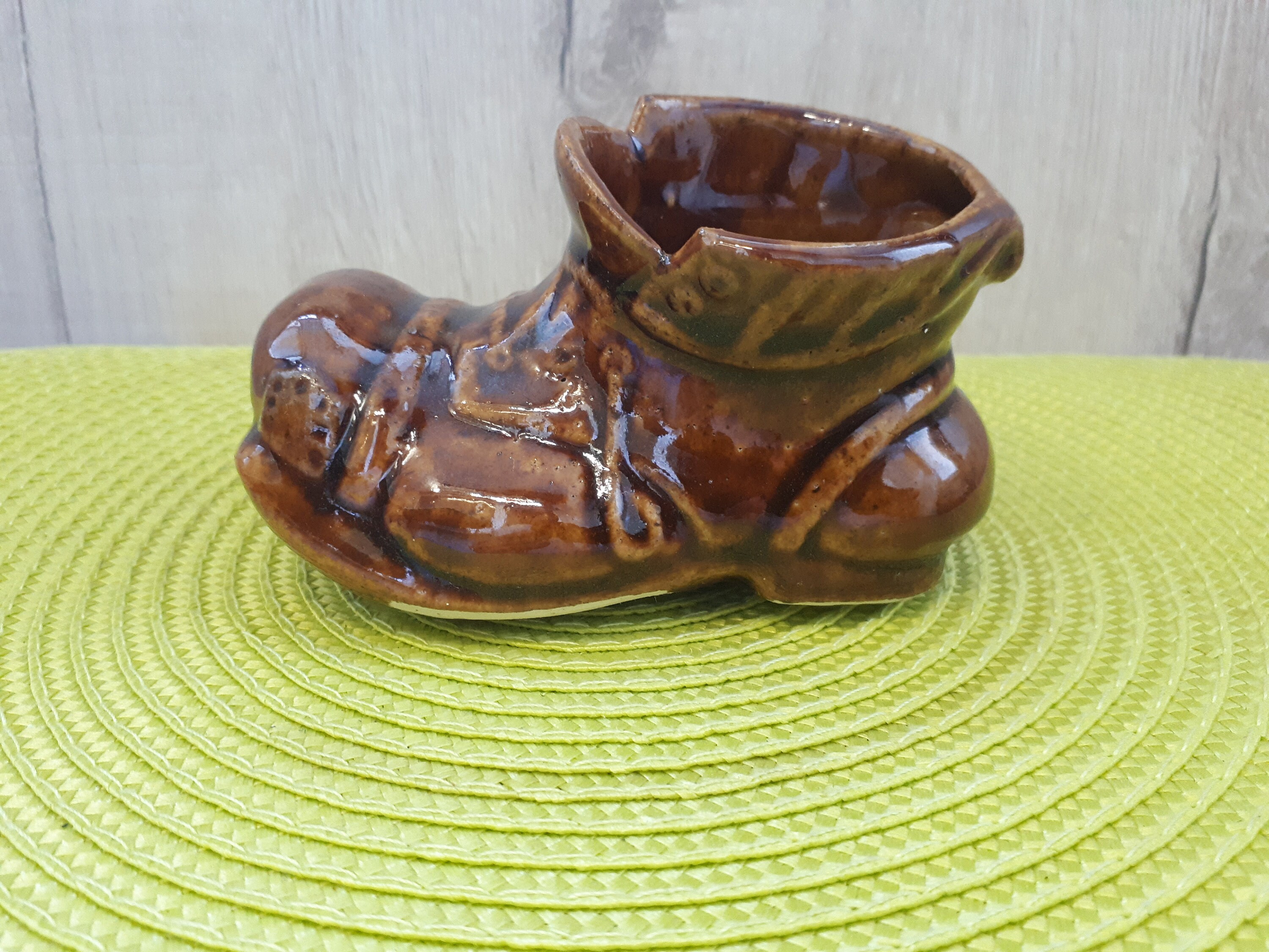 Collectibles boot ceramic ashtray Soviet Vintage Porcelain ashtray shoe ...