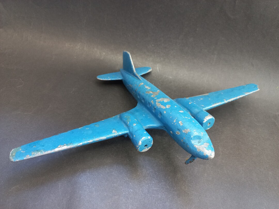 Soviet Vintage Handmade Souvenir Airplane Model "il 14", Vintage Table ...