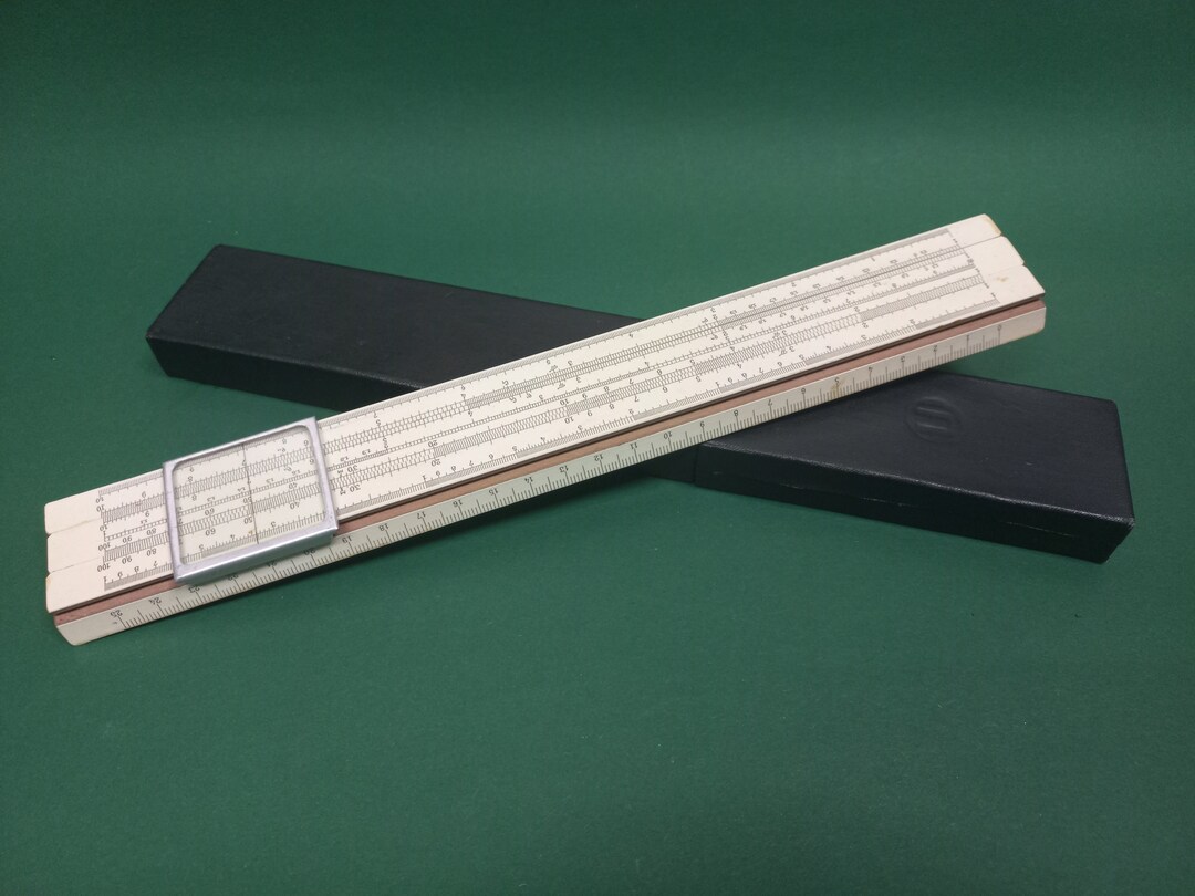 Vintage Soviet Logarithmic Ruler, Slide Rule 1957, Calculating ...