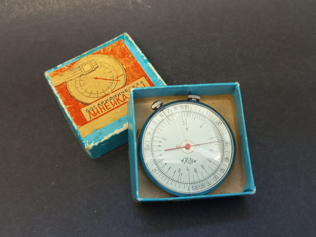 Vintage Soviet Circular Slide Rule 1960s,ussr Calculator,soviet Pocket ...