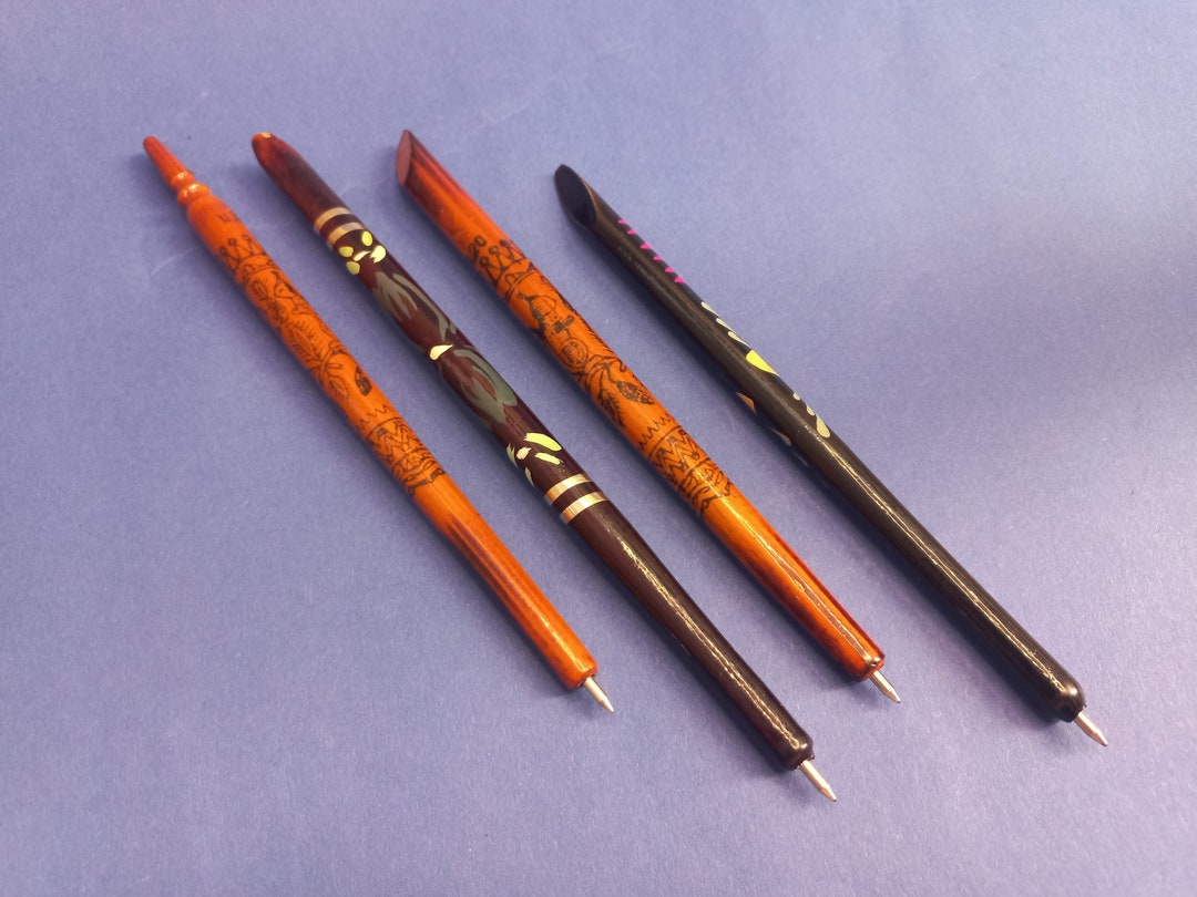 Vintage Soviet Hand Made Wood Pen, Ball Point Pen, Vintage Retro Soviet ...