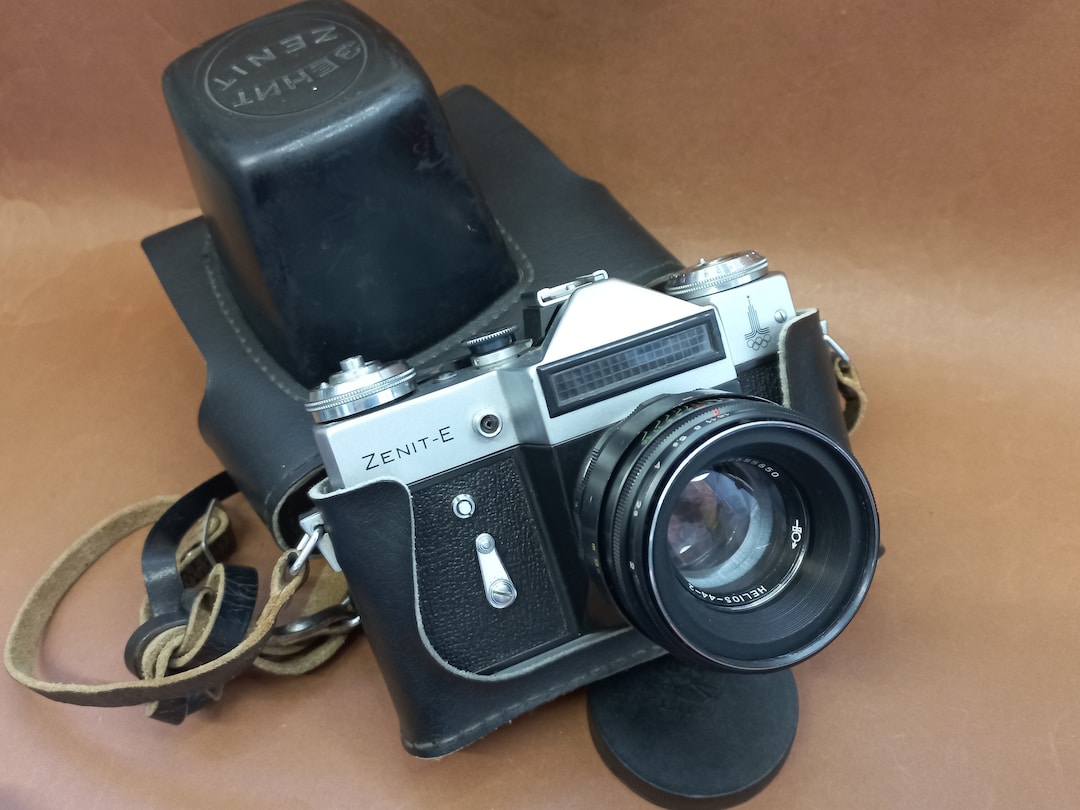 Soviet Vintage Camera "zenith E" Olympics 80, HELIOS 44-2, 2/58 M42 ...