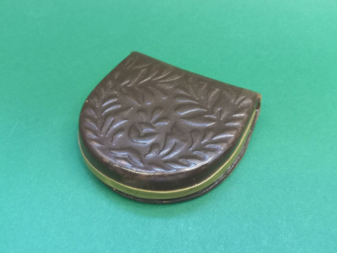 Soviet Vintage Embossed Leather Coin Purse,rare Small Women Wallet ...