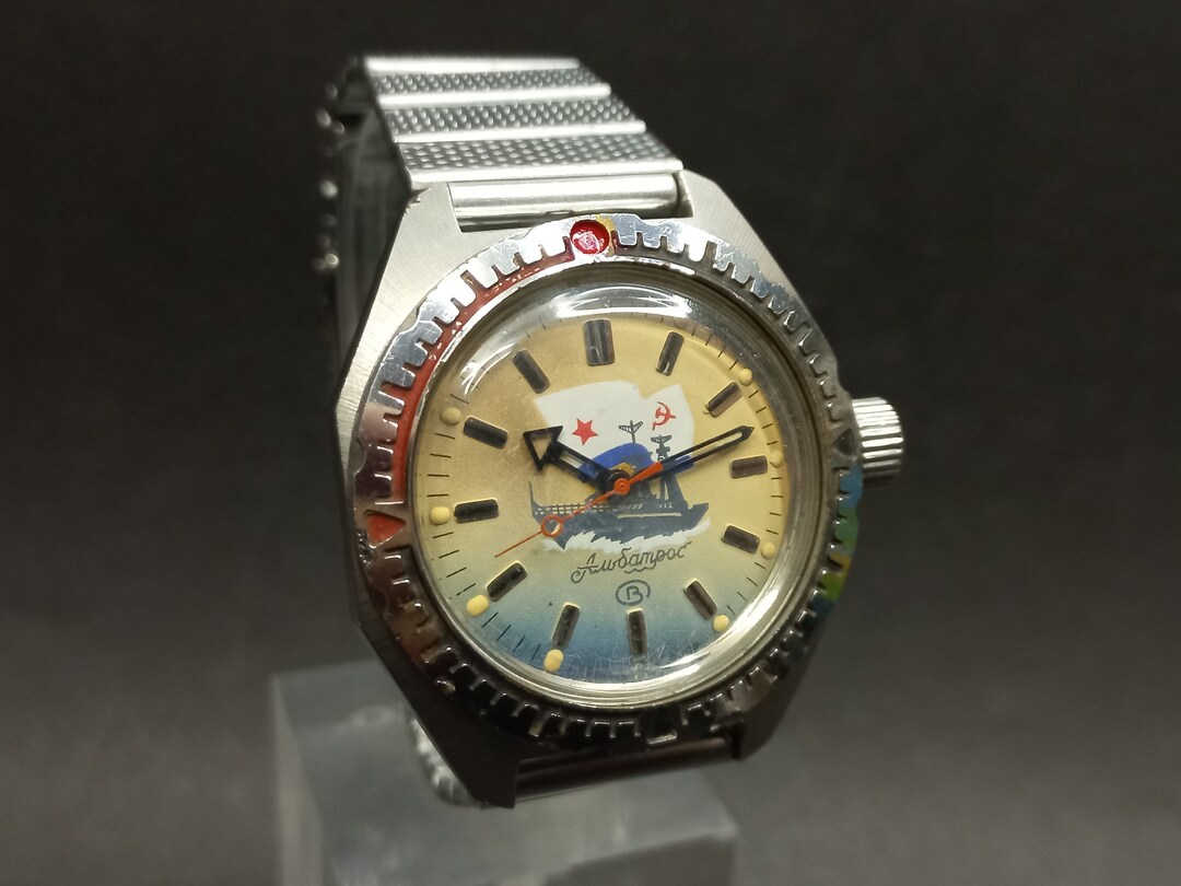Soviet Vintage Wrist Watch Vostok "albatross" Amphibian (commander ...