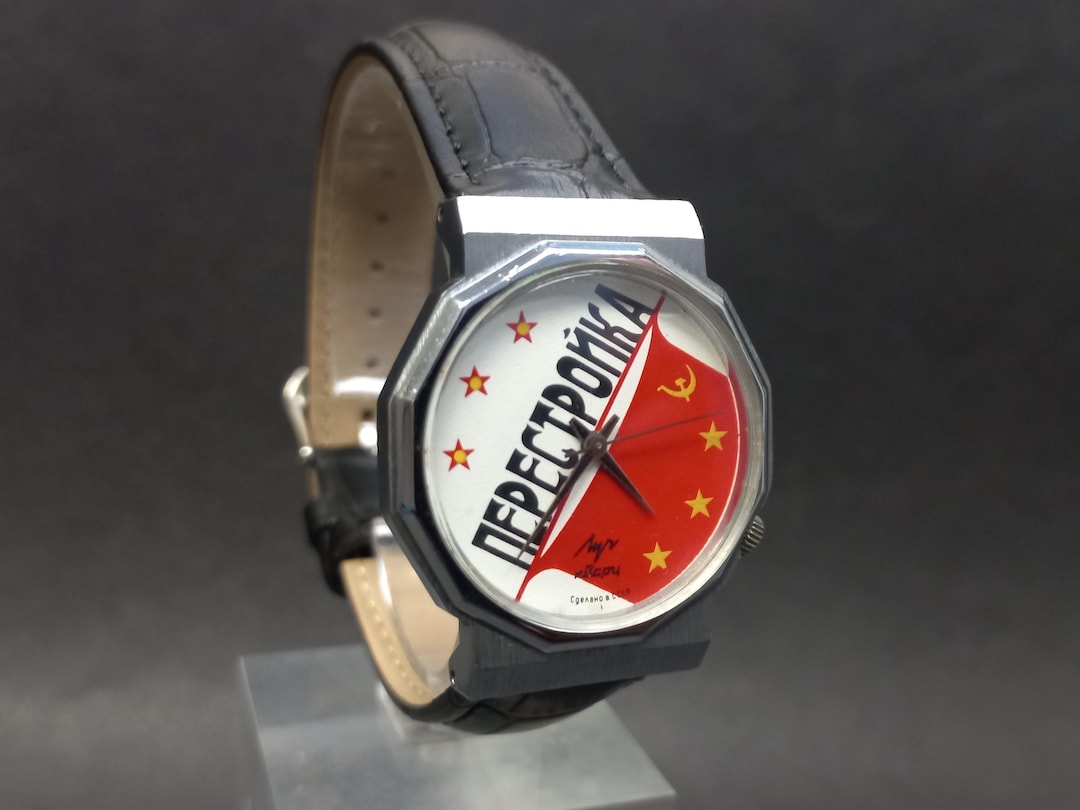 Soviet Vintage Quartz Men's Watch "perestroika", Communist Propaganda ...