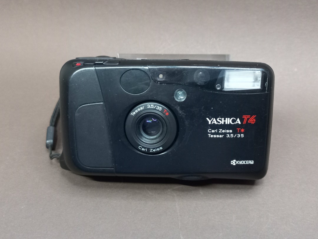 Vintage Camera Yashica T4, Film Camera Yashica 1990s.point and Shot Camera, Working Film Camera ...