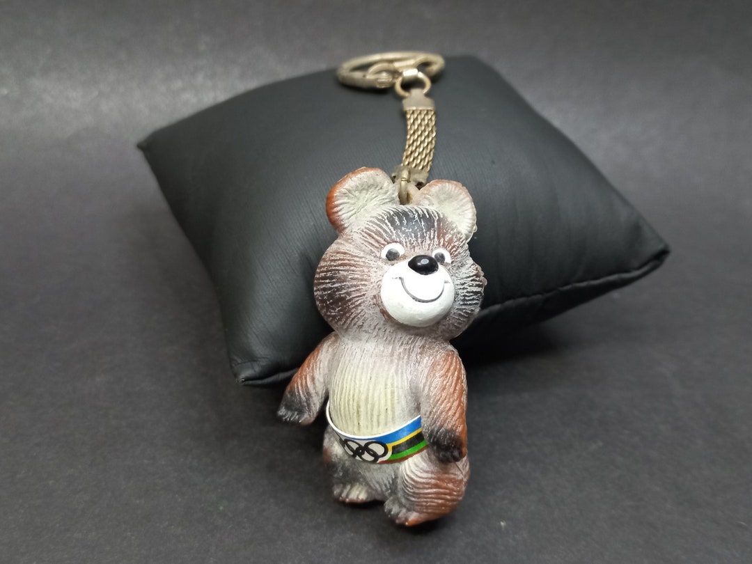 Soviet Vintage Keychain Olympic Bear, Keychain Olympiad 1980, Moscow ...