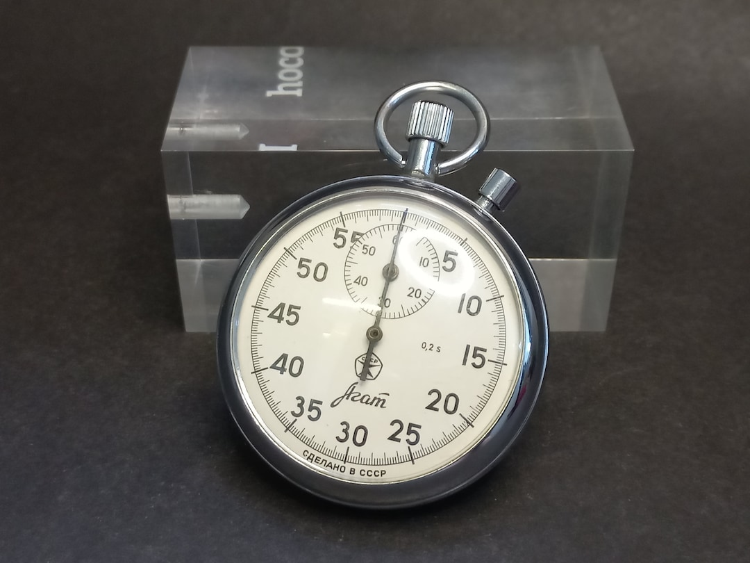 Soviet Vintage Stopwatch Agat, Soviet Working Stopwatch, Movement ...