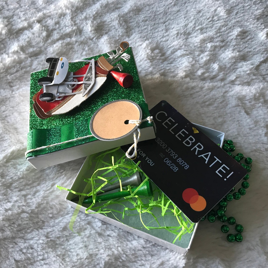 GOLF Theme! “gift Card Box”/“crate-full Dozen”(golf) Hand-crafted ...