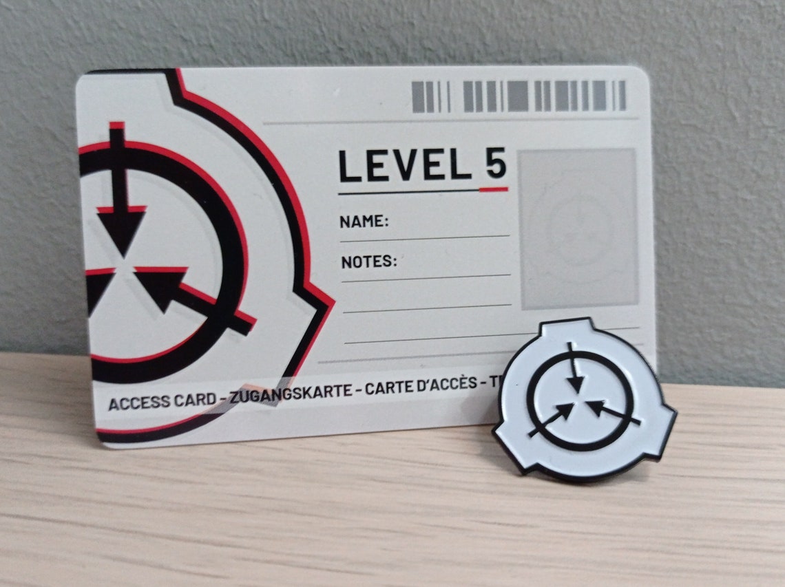 SCP Foundation Pack 1.0 2 Secure Access Cards & SCP Logo - Etsy