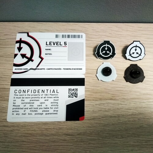 SCP Foundation Embroidered Luggage Tag | Etsy