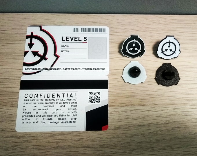 SCP Foundation Pack 1.0 2 Secure Access Cards & SCP Logo | Etsy