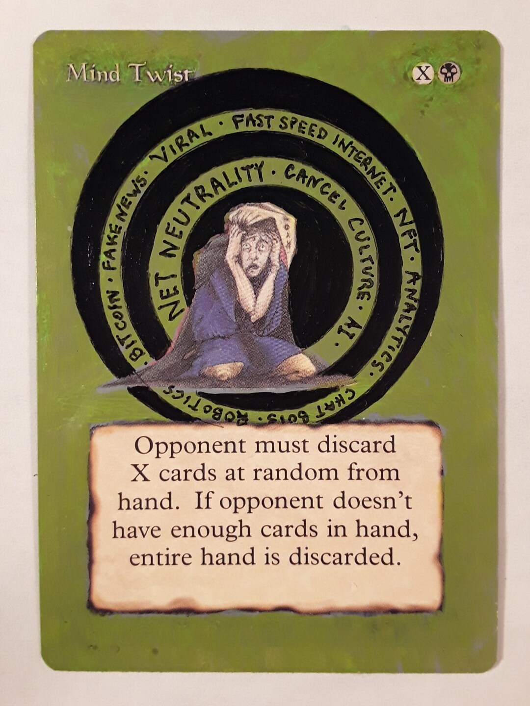 MTG Revised Mind Twist Alter Magic the Gathering EDH Old School ...