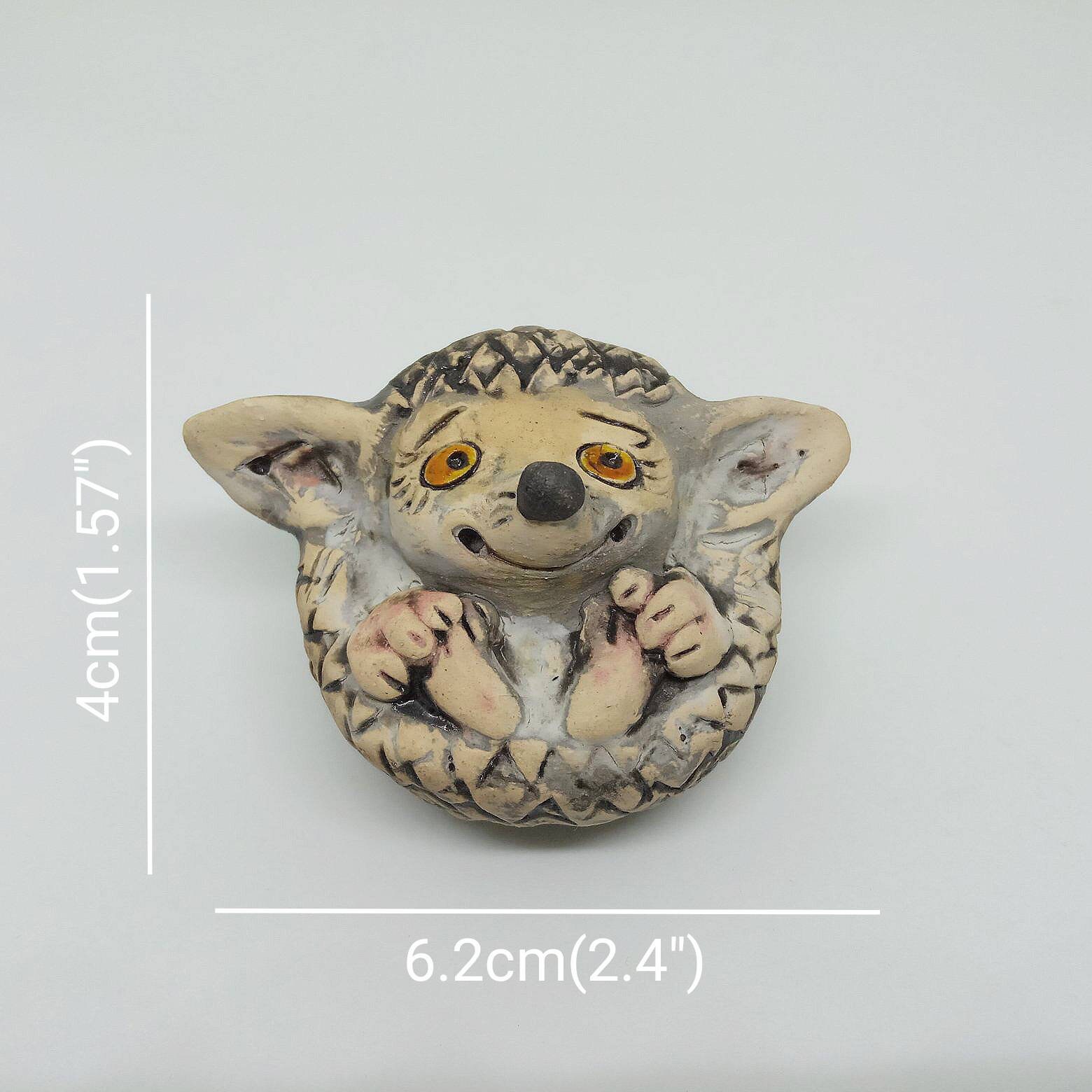 Art & Collectibles Figurines Ready to Ship! Ceramic Hedgehogs Handmade ...