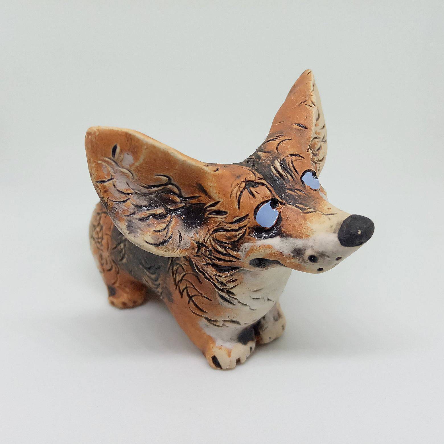 Ceramic Figurine Dog Corgi Handmade CeramicsPottery | Etsy