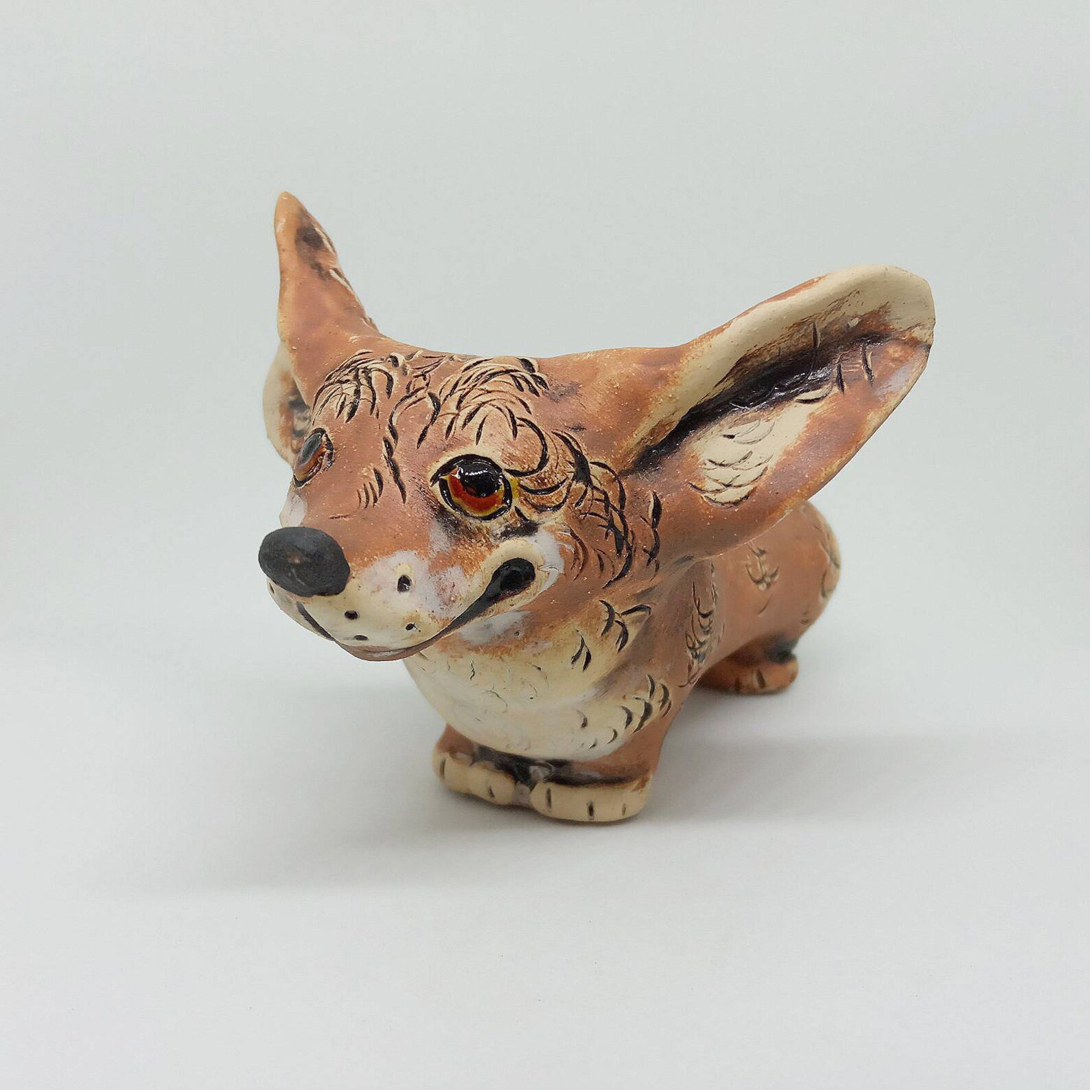 Ceramic Figurine Dog Corgi Handmade CeramicsPottery | Etsy