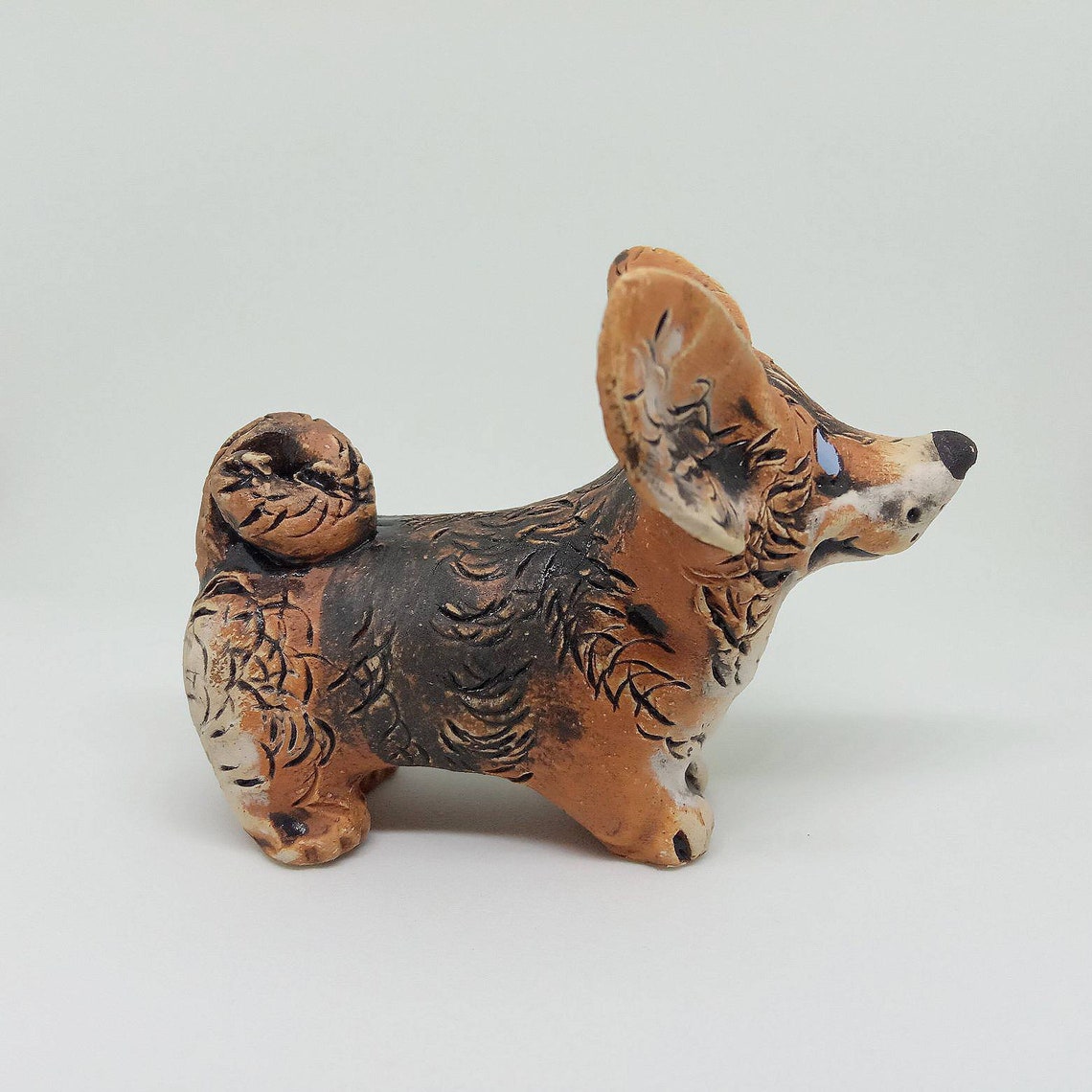 Ceramic Figurine Dog Corgi Handmade CeramicsPottery | Etsy