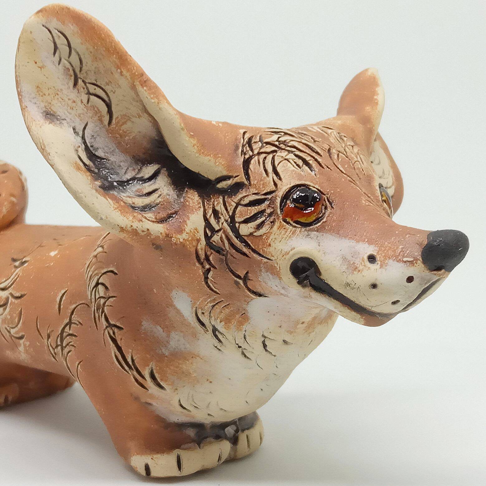 Ceramic Figurine Dog Corgi Handmade CeramicsPottery | Etsy