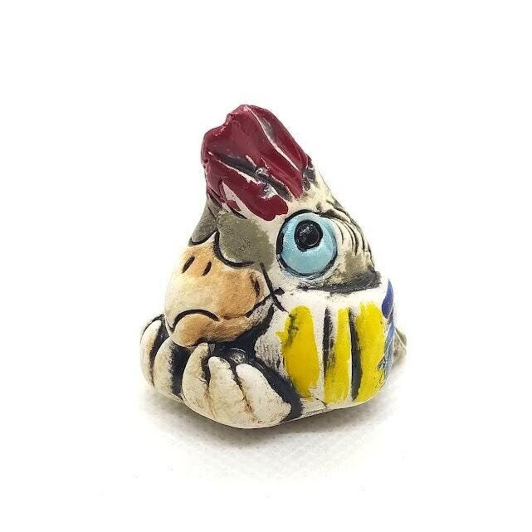 Parrot Ceramic Figurine, Made in Ukraine, Handmade Ceramic Figurine ...