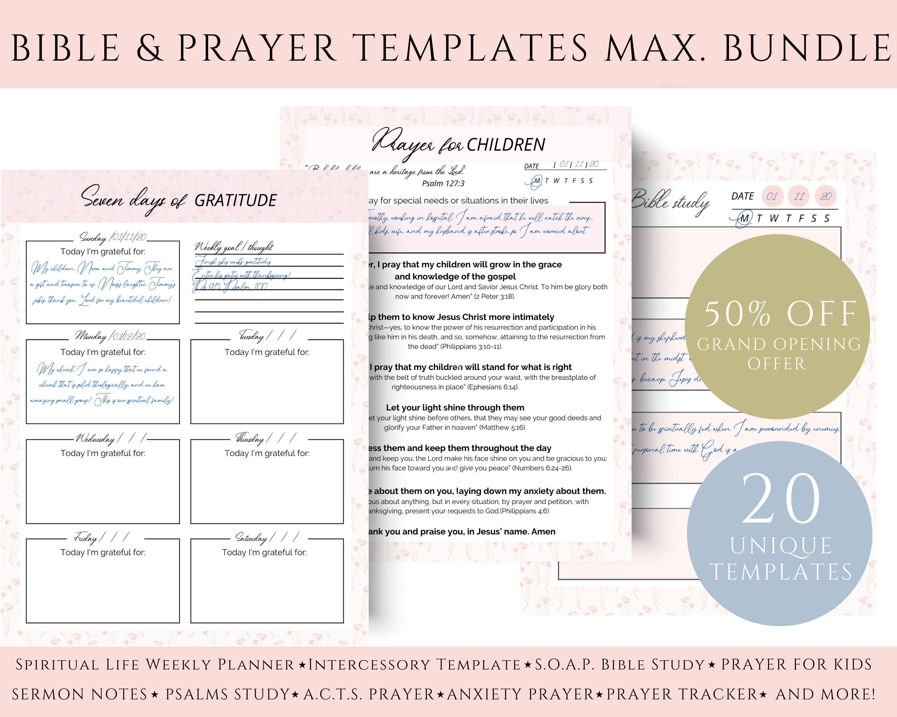 Prayer & Bible Study Ultimate Bundle- Commercial Use for KDP Allowed ...