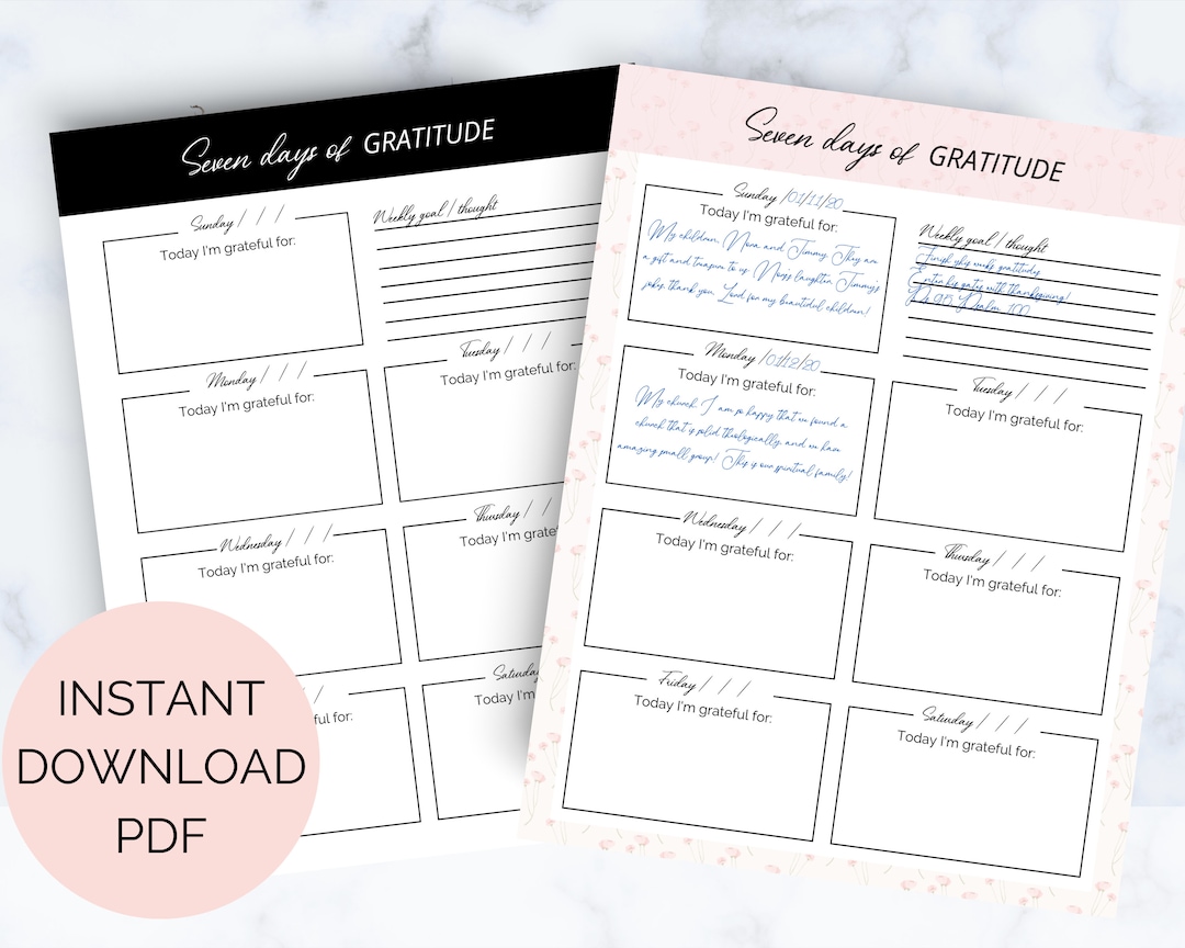 Gratitude Journal Template, Bible Journaling Templates, Prayer Journal ...