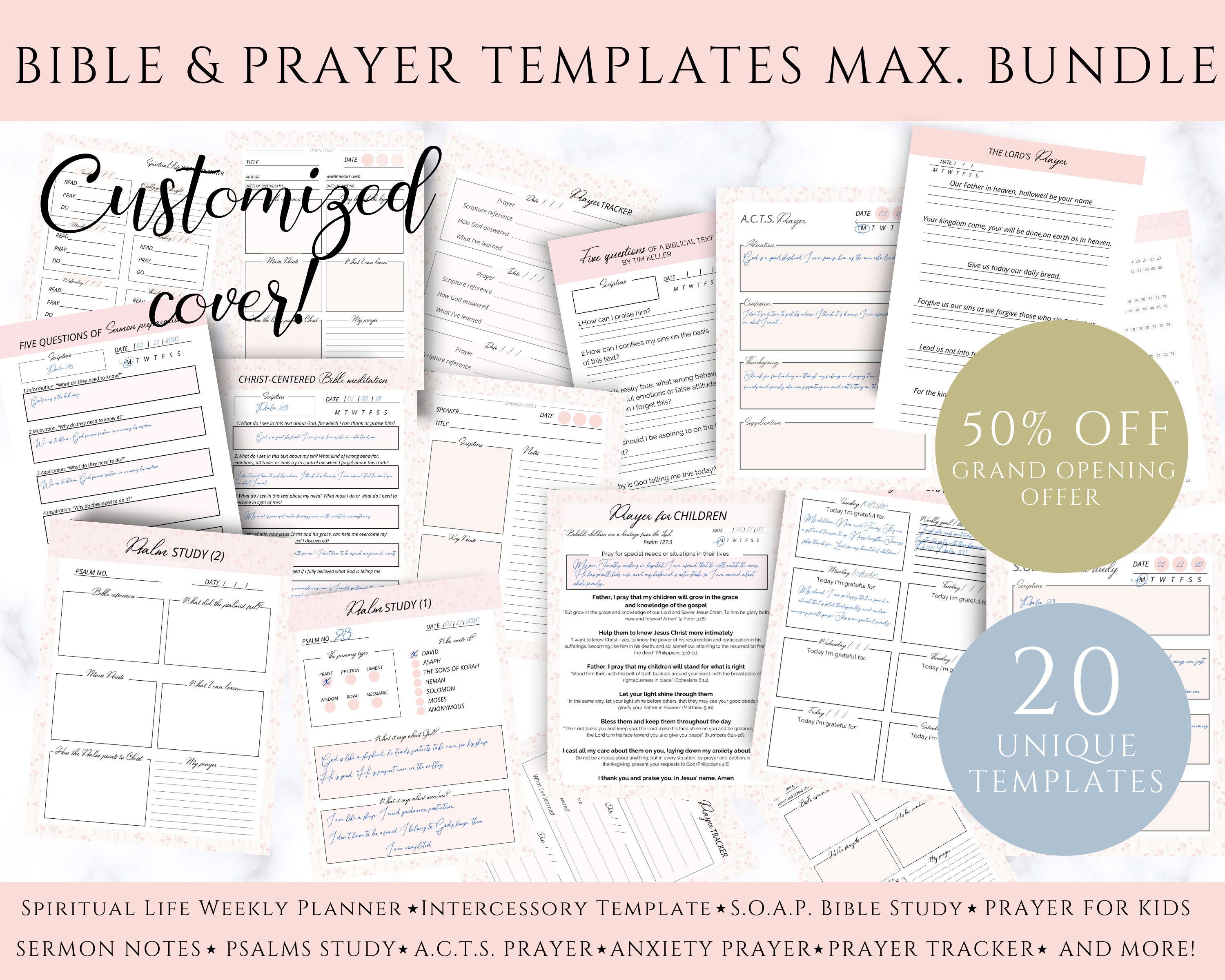Prayer & Bible Study Ultimate Bundle Commercial Use for KDP - Etsy UK
