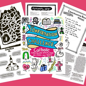 Catholic Confirmation Coloring and Activity Book, Instant Download PDF ...