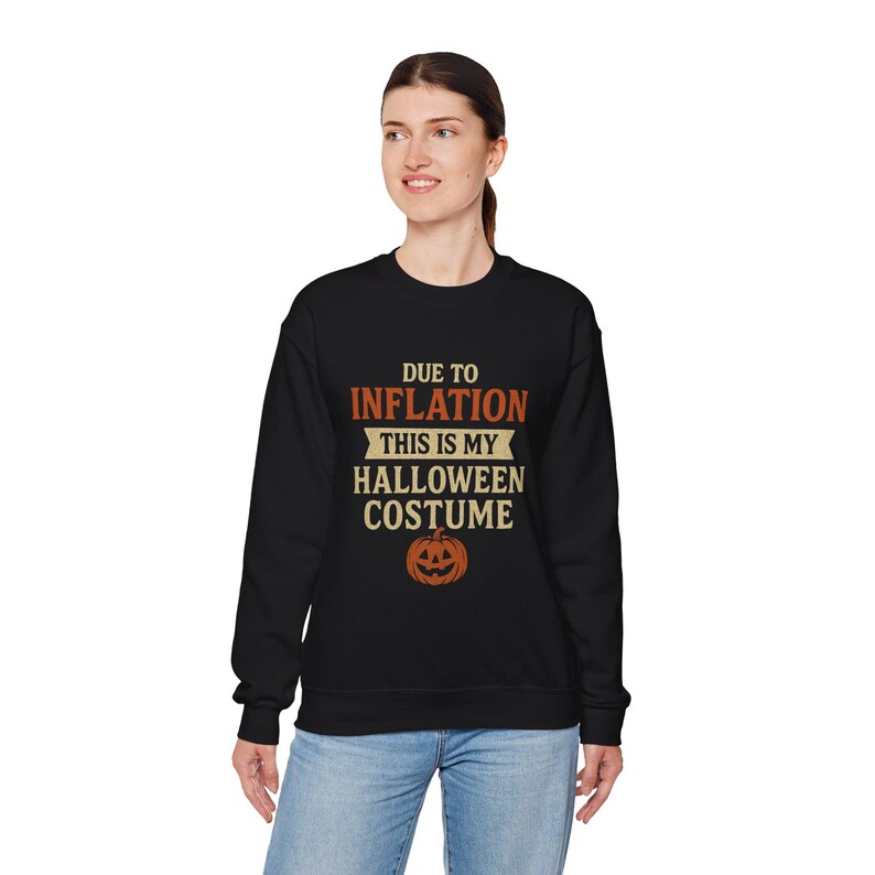 Funny Couples Halloween Costume Sweatshirt - Inflation Couples Matching ...