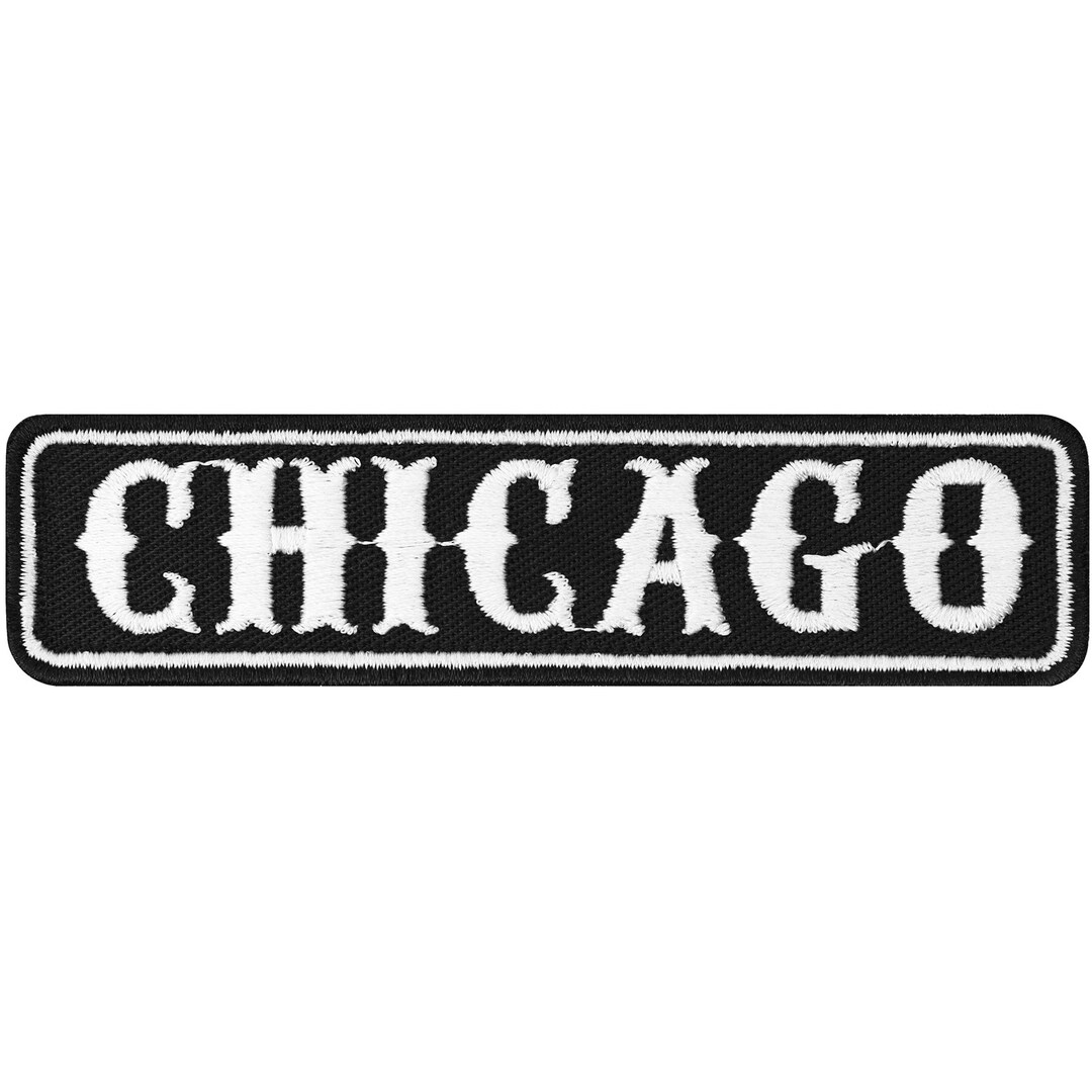 Chicago Biker Patch Mc Motorcycle Club Rank Patch Iron-on Patch 100 X ...