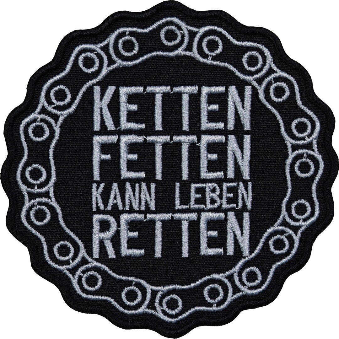 Patch: Chains Grease Can Save Lives DIY Iron-on/patch/patches 88 X 88 ...