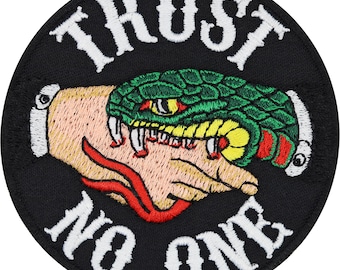 Trust No One Patch - Etsy
