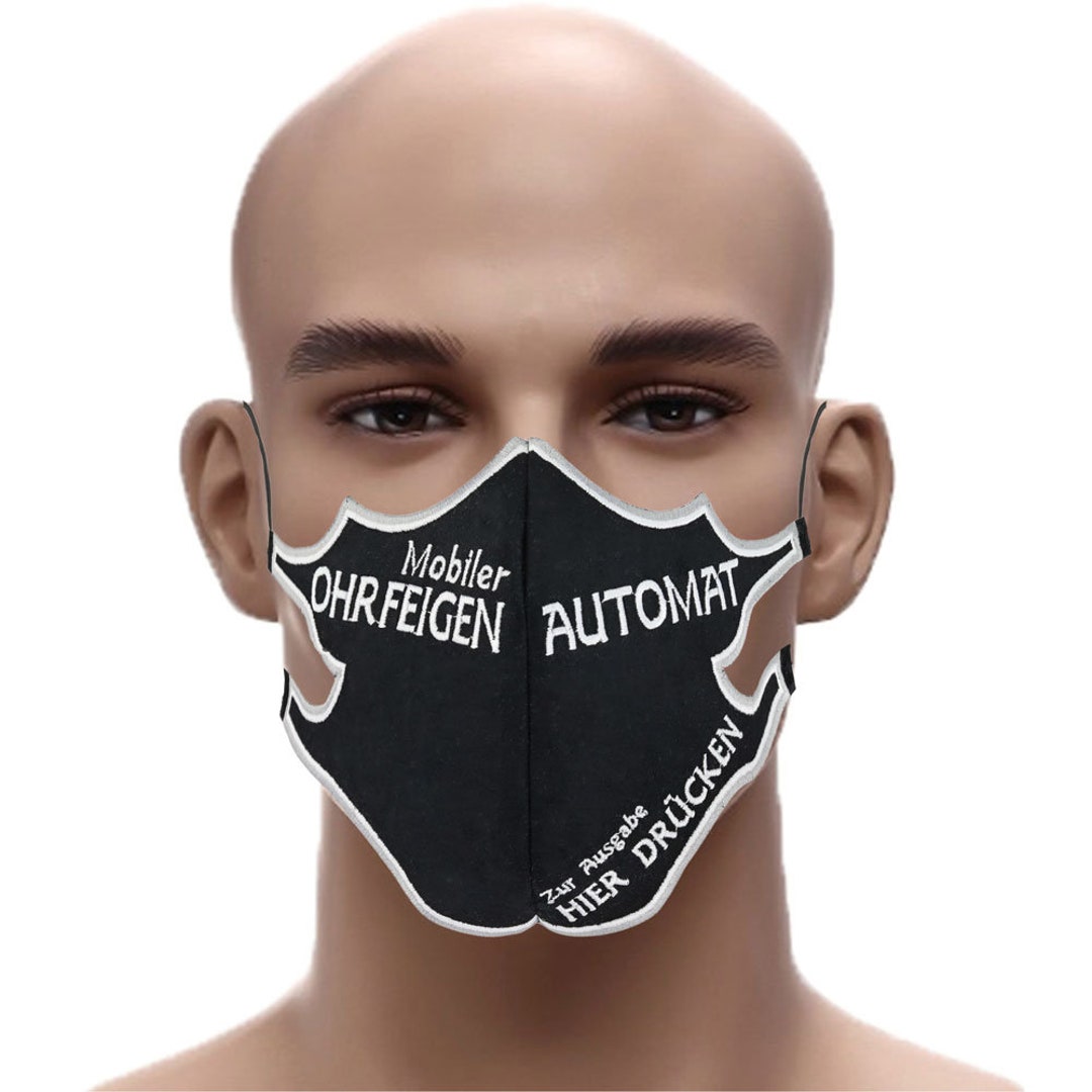 Slap Machine Mask Reusable Mouth-nose Protection Embroidery 60 - Etsy