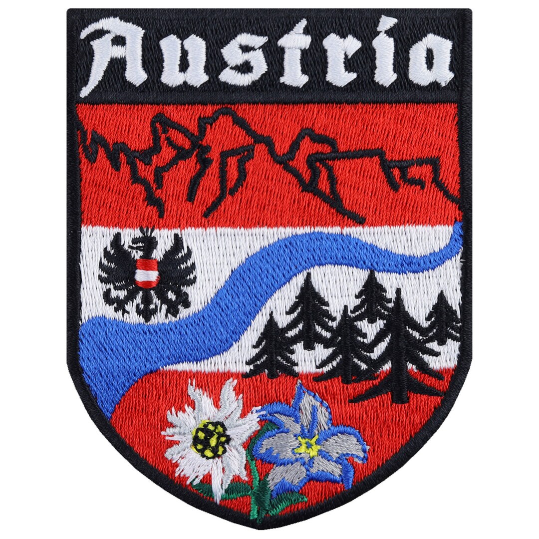 Austria Patch Edelweiß Iron-on Patch Alpenverein Patch - Etsy
