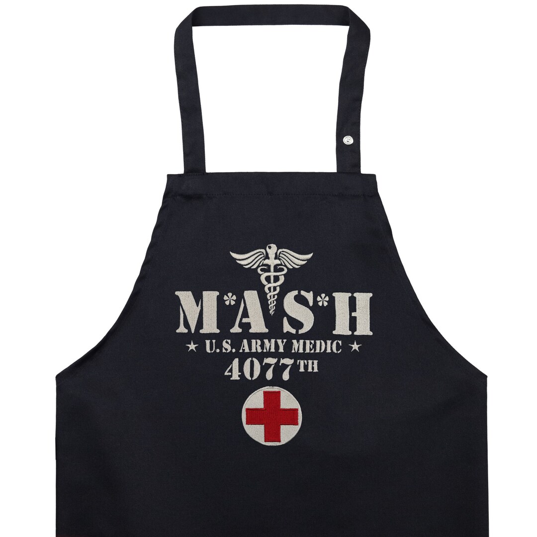 Apron Grill Apron for Men: MASH U.S. Army Medic 4077 Barbecue Apron - Etsy
