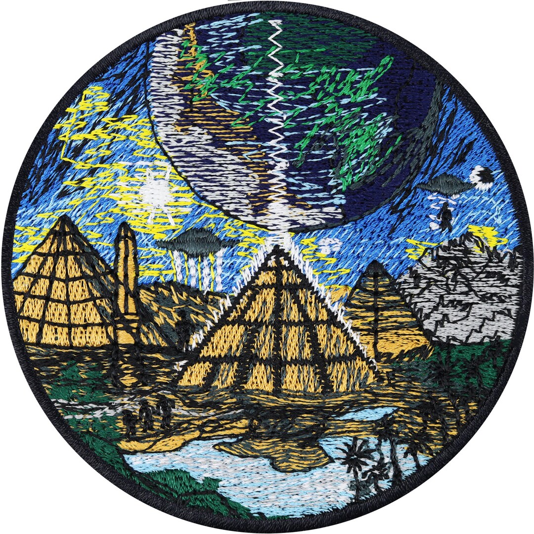 Pyramid Sticker Egypt Patch Giza Pyramids Illuminati Conspiracy - Etsy