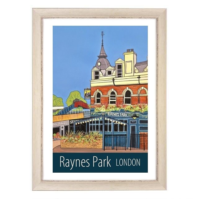 Raynes Park Travel Poster Print by Susie West Signed Wall Art Print ...