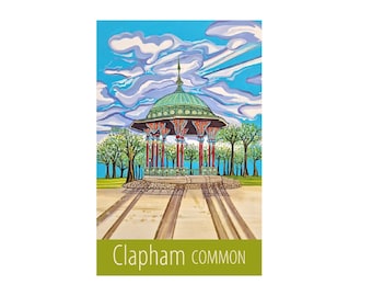 Clapham Common A3 Poster Print - Etsy UK