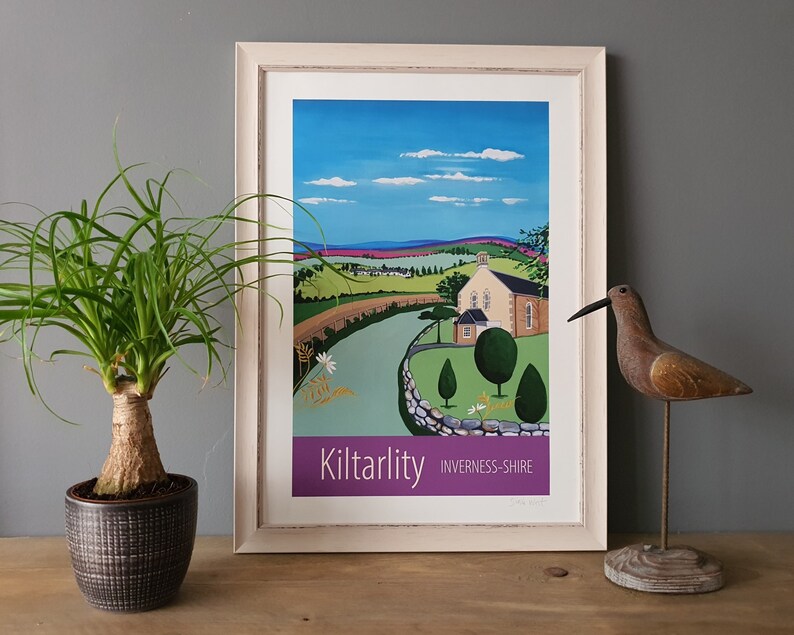 Kiltarlity Inverness-shire Travel Poster Print by Susie West | Signed ...