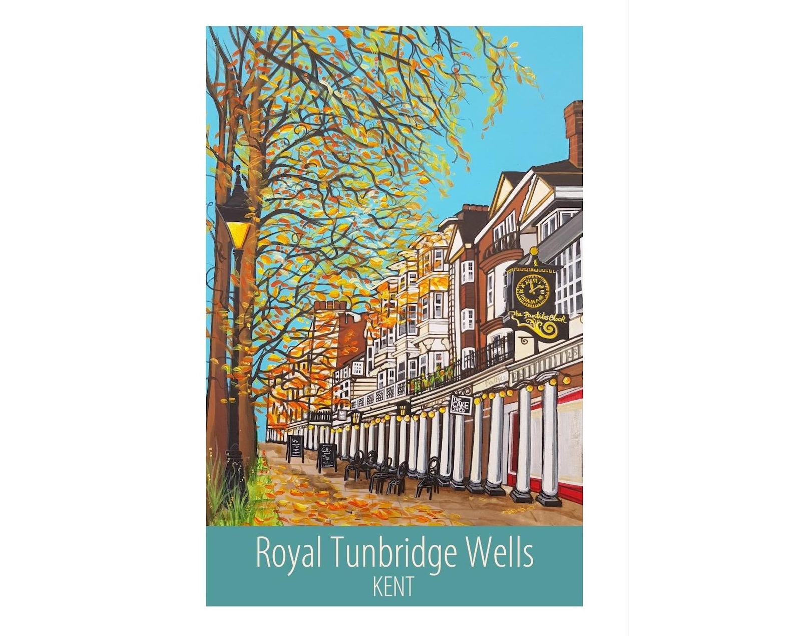 Royal Tunbridge Wells Travel Poster Print by Susie West - Etsy UK