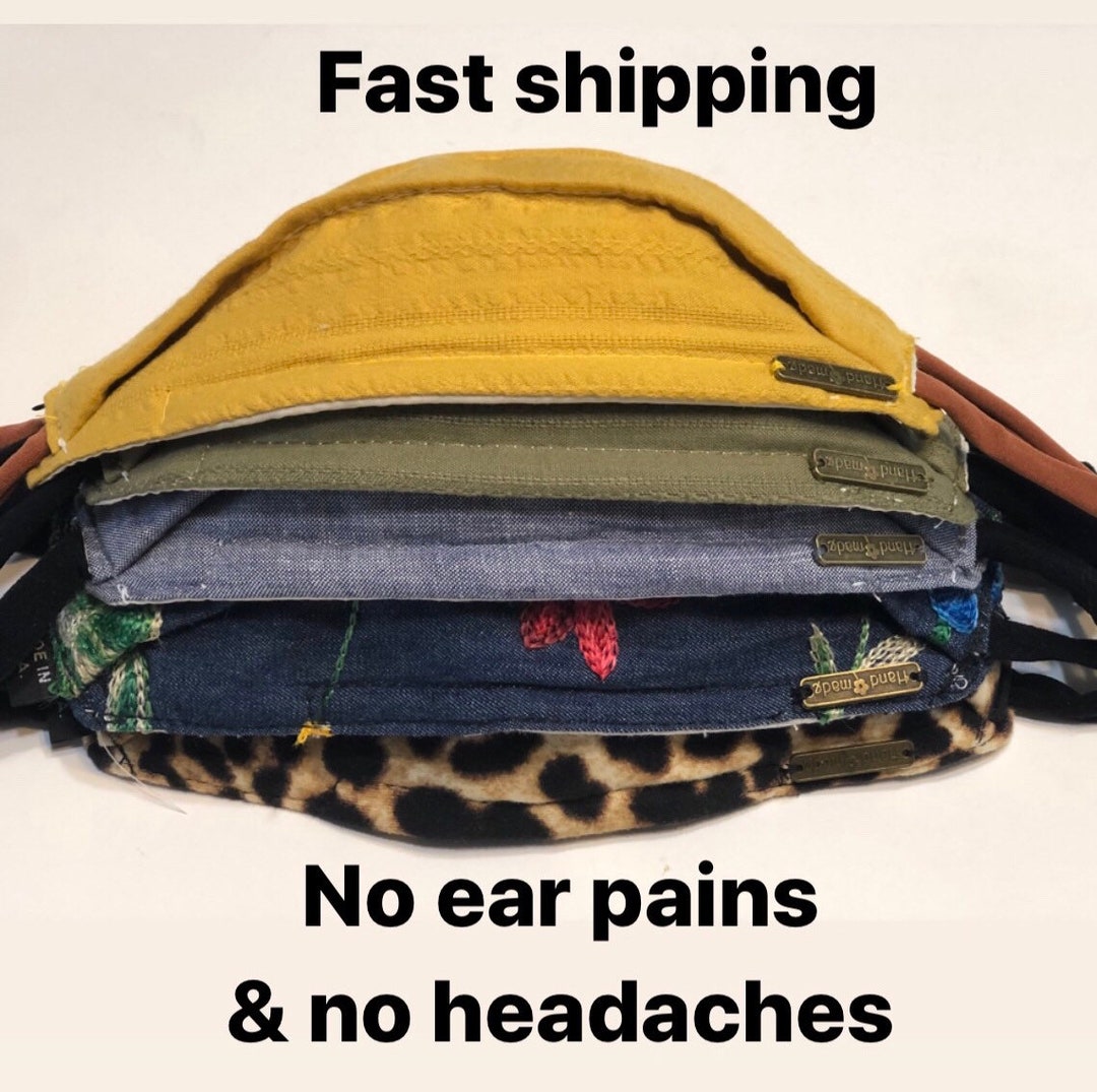 3D Origami Mask, Embroidered Mask With Built-in Polypropylene Filter ...