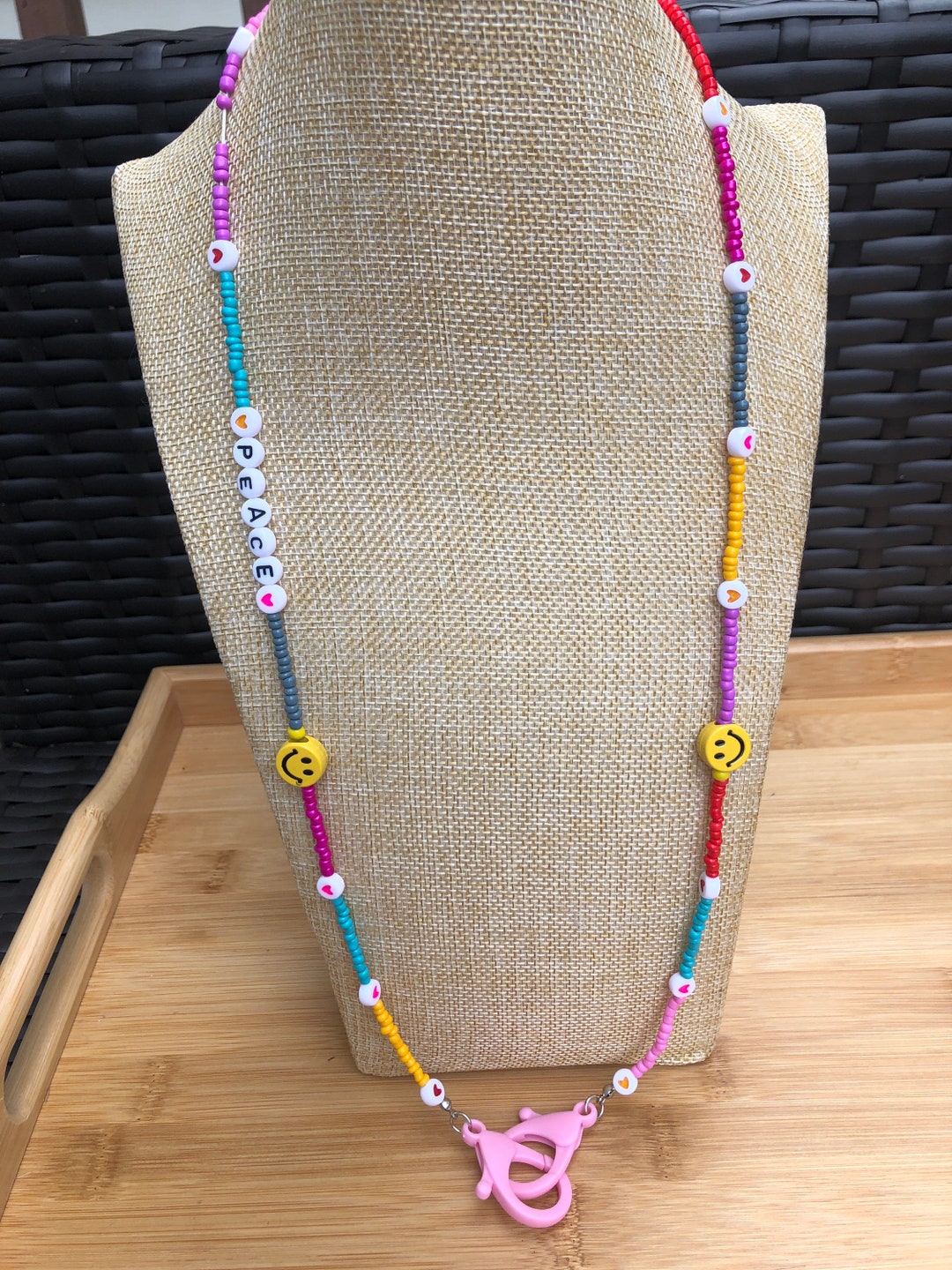 Beaded Mask Lanyard Mask Chain Holder Mask Necklace Mask Holder ...