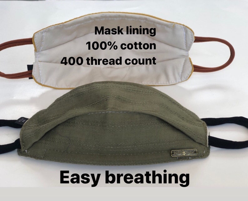 3D Origami Mask Embroidered Mask with polypropylene filter | Etsy