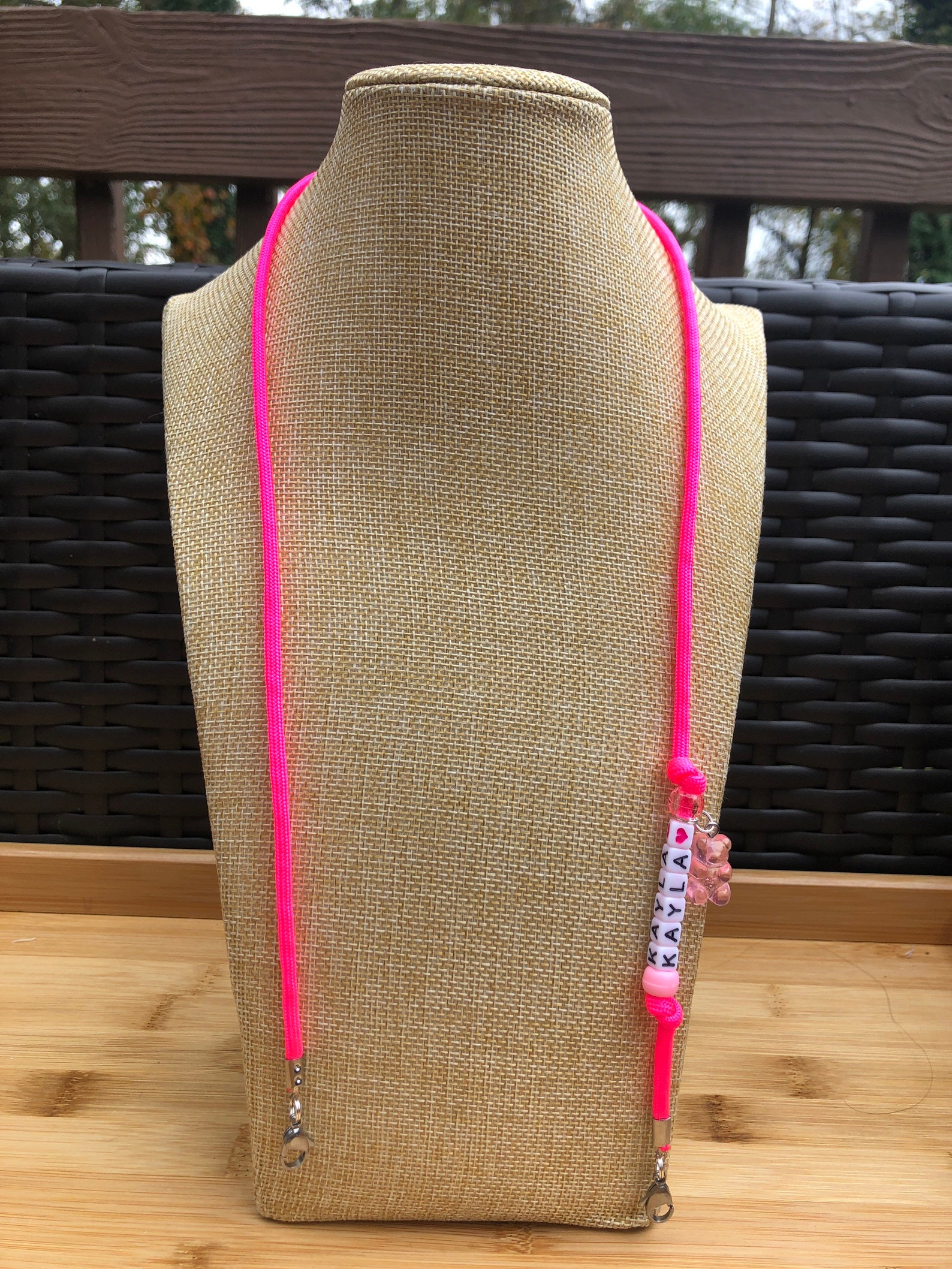 Mask lanyard with name Mask Lanyard Personalized preschool | Etsy