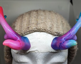 Blue Resin Horns - Etsy