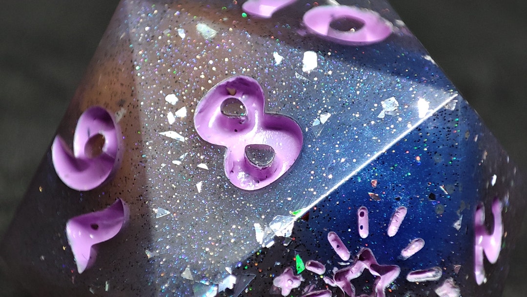 Treasure Trove: 30mm Chonky Handmade Crystal Hades Game Inspired D20 ...