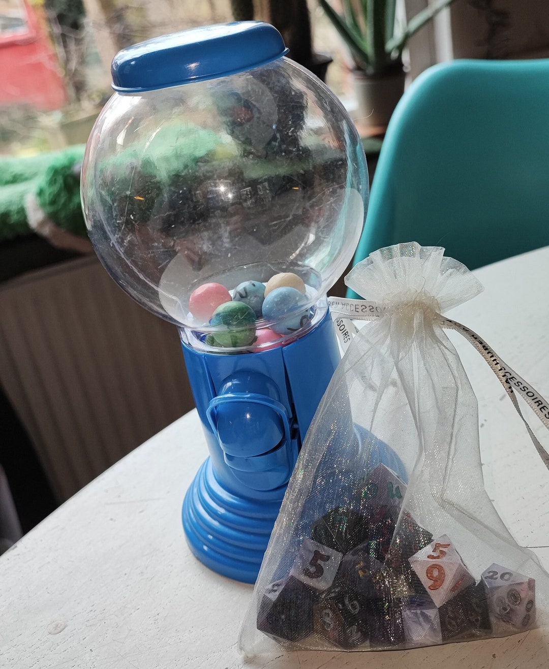 Dice Gacha: Random Mystery Single Handmade Resin Dice Pull Gumball ...